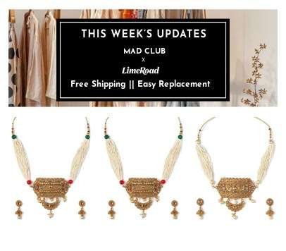 Buy online Mad Club Single Line Crystal Beads from Imitation Jewellery ...