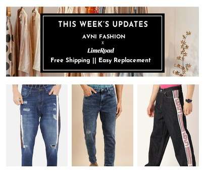 Buy online Grey Denim Jeans from Clothing for Men by Avni Fashion for ...