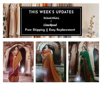 Buy online Sarees In The Silk from ethnic wear for Women by Sumangal ...