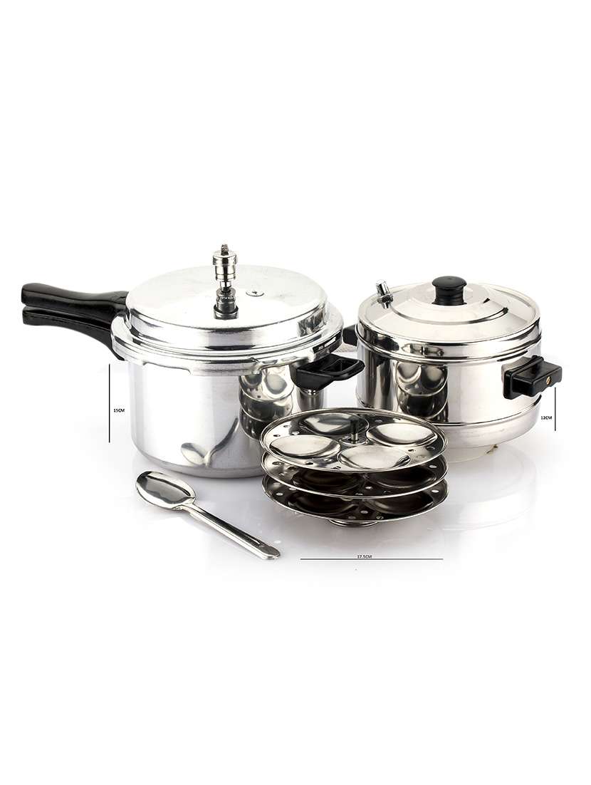 Buy online Induction Pressure Cooker 5.0 Liter With Idly Cooker Set Of ...