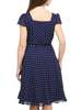 Buy Blue Polka Dot Print A Line Dress by Color Fuel - Online shopping ...