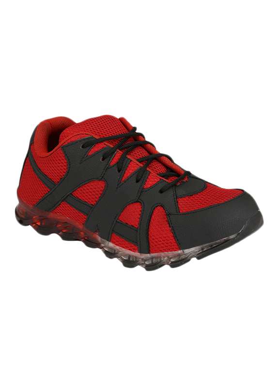 Buy online Red Color, Leather Sports Shoe from Footwear for Men by Wave ...
