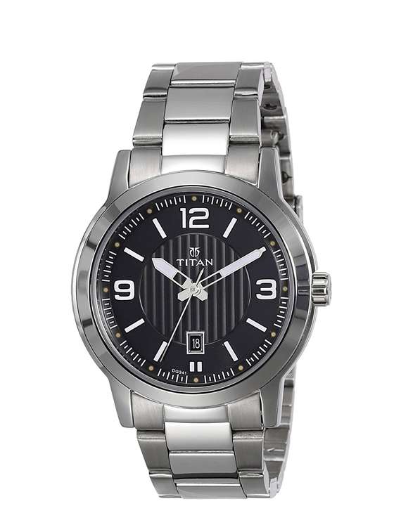 Buy online Titan Neo Analog Black Dial Men's Watch-1730sm03 from ...