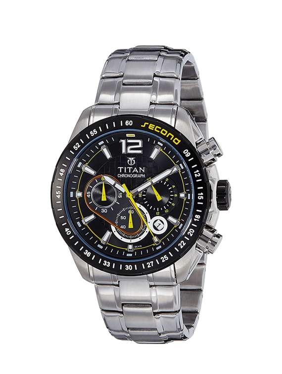 Buy online Titan Octane Black Dial Men's Watch - 9447km02j from Watches ...