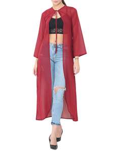 Buy online Red Long Shrug from Capes & Shrugs for Women by Trend Arrest ...