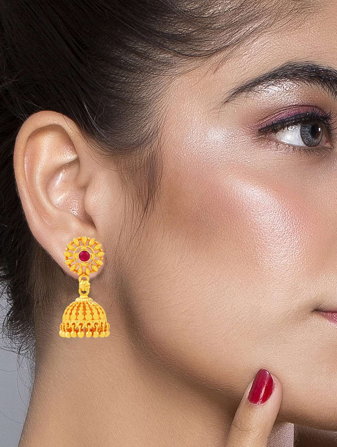 Traditional Gold Earrings For Women