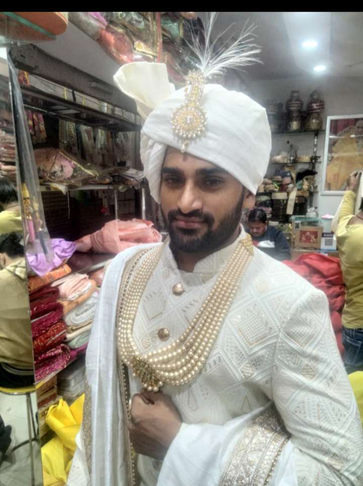Royal Prince Style Wedding Pagri For Dulha Groom Nikah