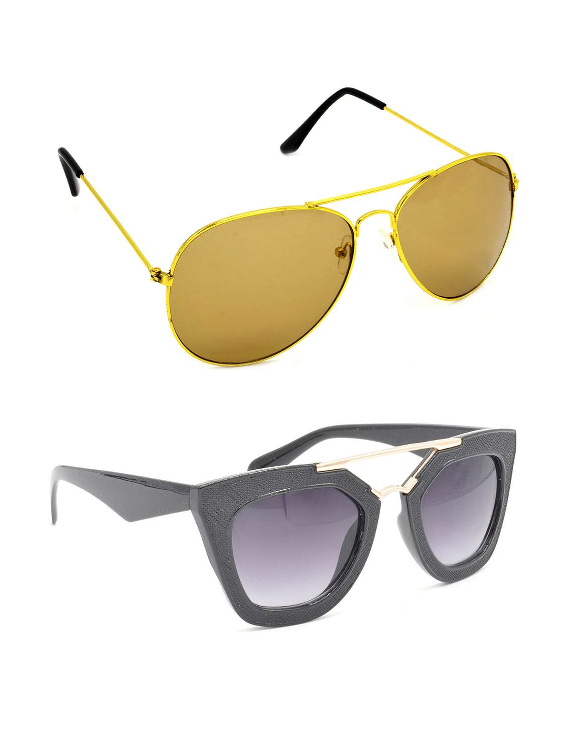 Buy online Pack Of 2 Multi Colored Sunglasses from Eyewear for Men by ...