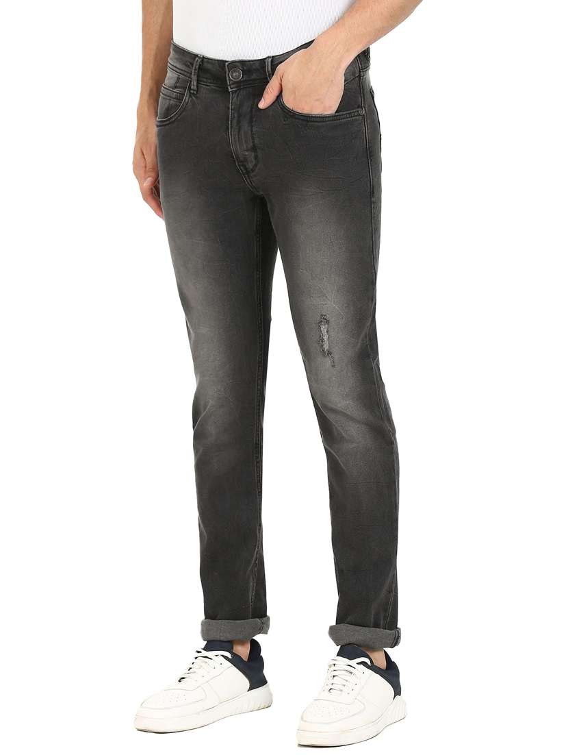 Buy online Mens Slim Fit Distressed Jeans from Clothing for Men by Colt ...
