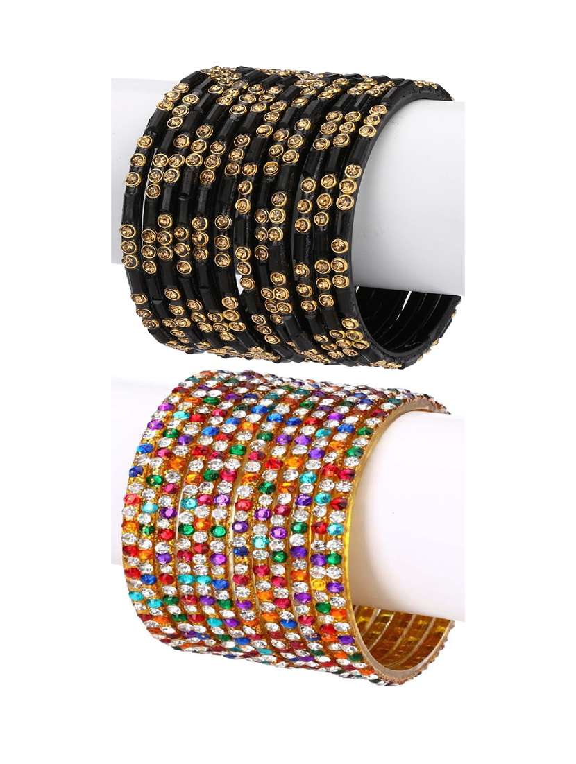 Buy online Multi Colored Glass Bangle from fashion jewellery for Women ...