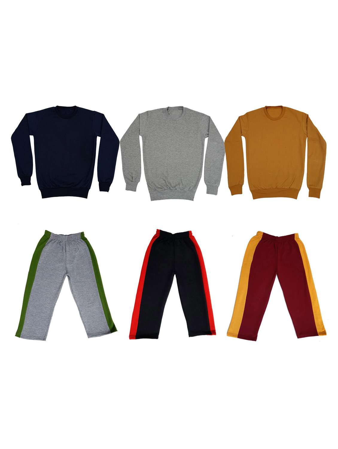 Buy online Multi Colored Fleece Full Length Sets Twin & Dungree from ...