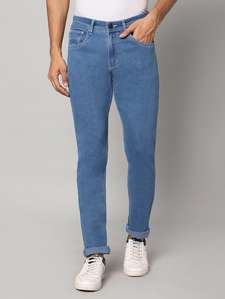 Buy online Mens Slim Fit Plain Jeans from Clothing for Men by Hj Hasasi ...