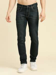 Buy online Mens Relaxed Fit Plain Jeans from Clothing for Men by Hj ...