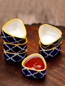 Buy online Freakway Hand-painted Multicolored Ceramic Bowls Set Ceramic ...