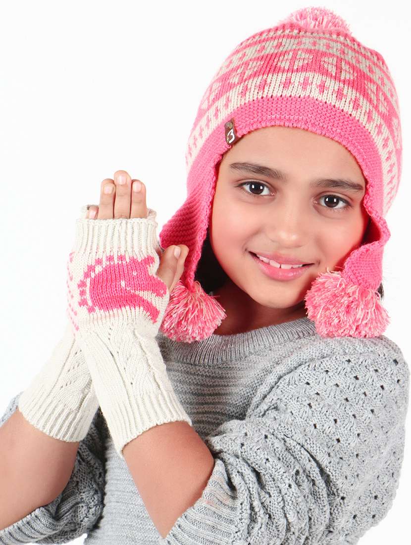 Buy online Girls Knitted Wool Gloves from girls for Women by Bharatasya ...
