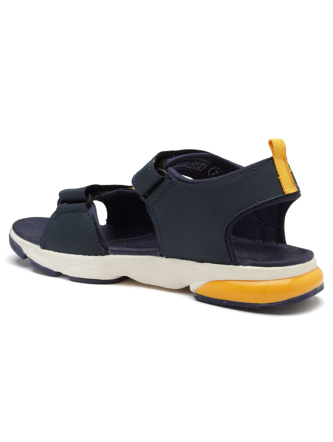 Buy online Men Navy Blue Back Strap Floater from Sandals and Floaters ...