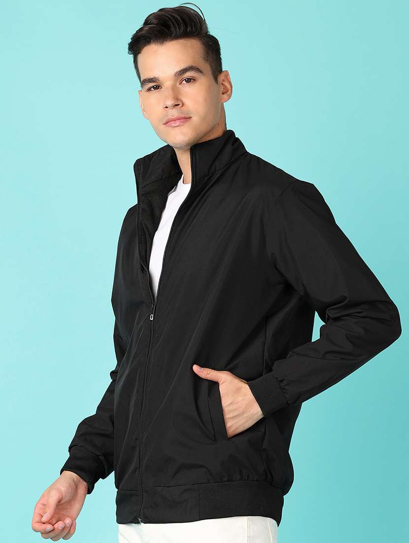 Buy online Men Long Sleeves Solid Casual Jacket from Jackets for Men by ...