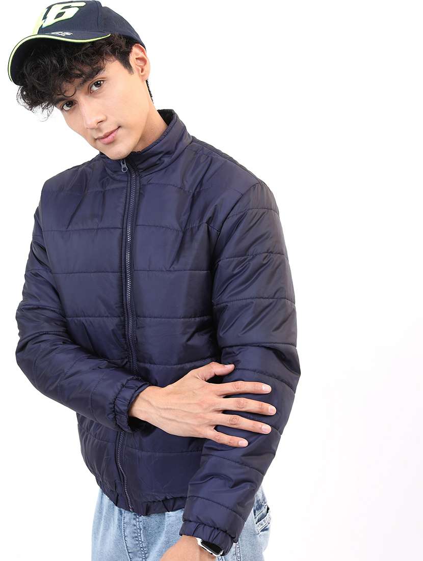 Buy online Men Solid Long Sleeve Quilted Jacket from Jackets for Men by ...