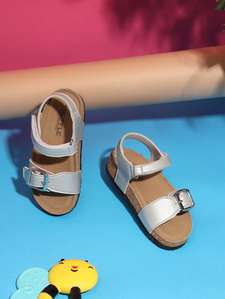 Buy online Girls Solid Open Toe Sandal from sandals & floaters for ...