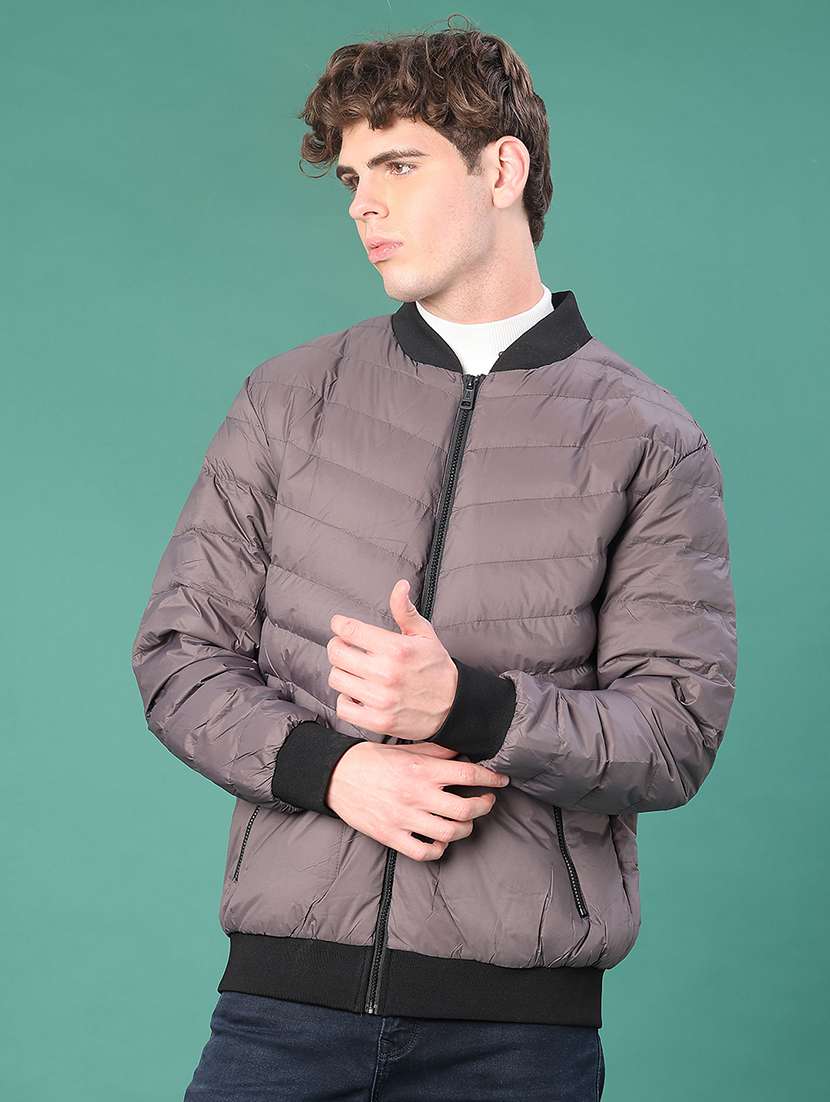 Buy online Men Solid Long Sleeve Puffer Jacket from Jackets for Men by ...