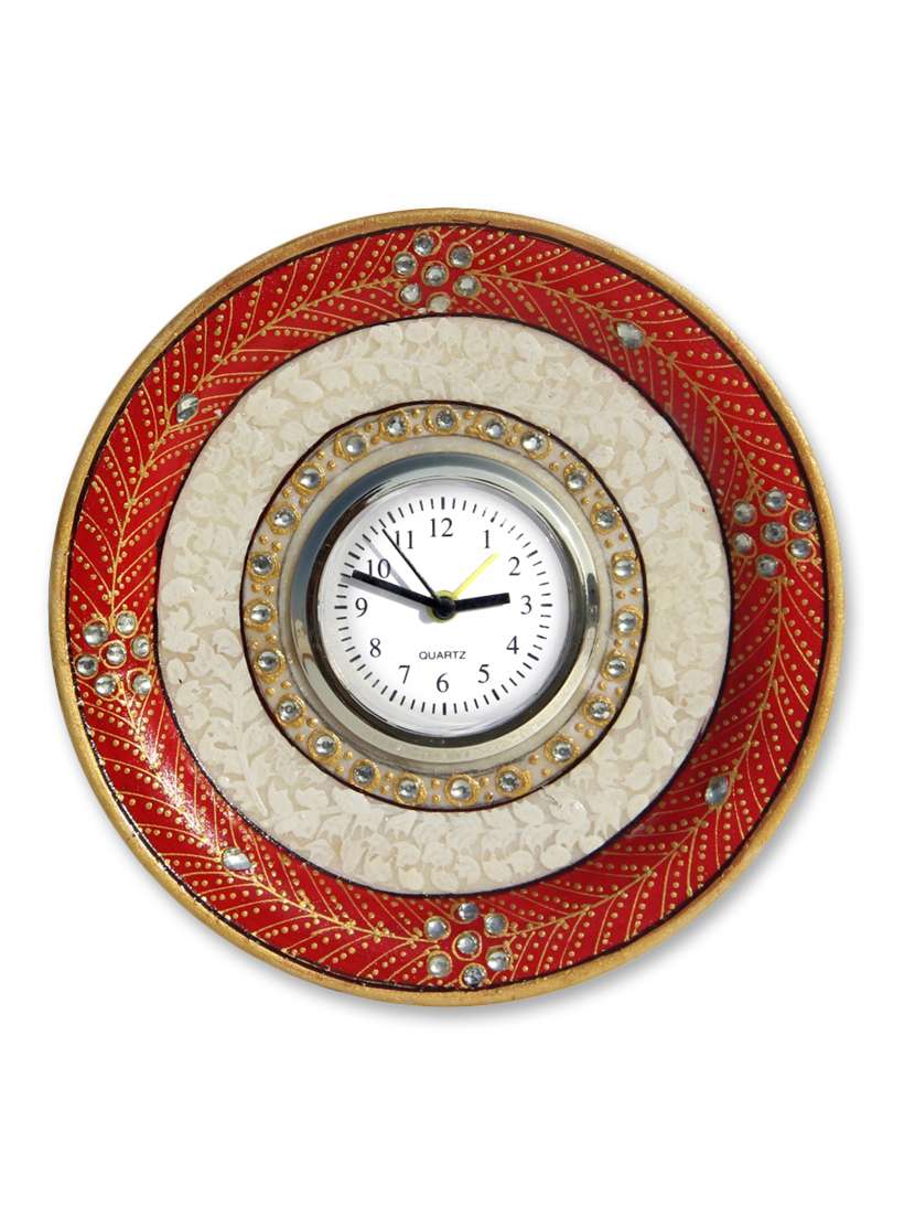 Buy online Handicrafts Paradise Marble Round Alarm Clock from Clocks ...